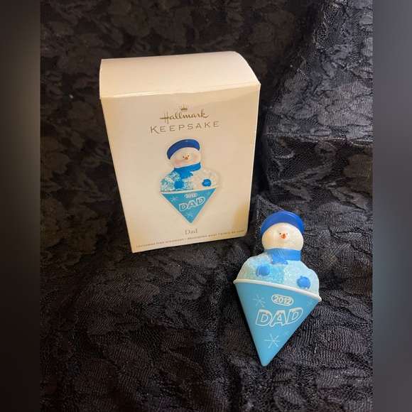 Hallmark | Holiday | 22 Dad Hallmark Ornament Snow Cone Family Blue ...
